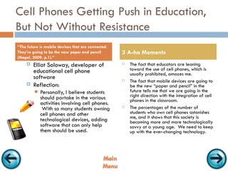 The Use of Cell Phones in the Classroom | PPT