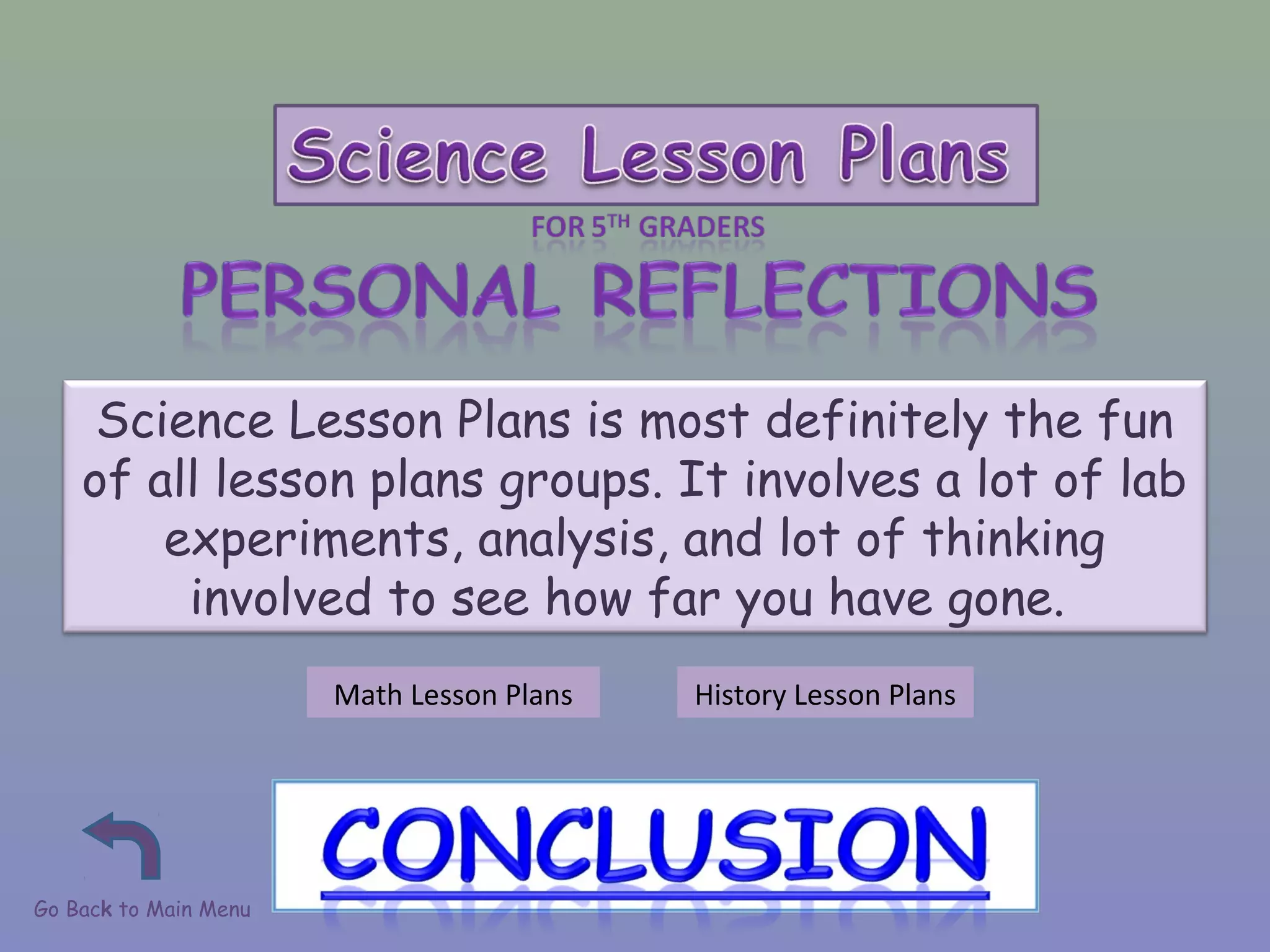Lesson Plans | PPT | Science