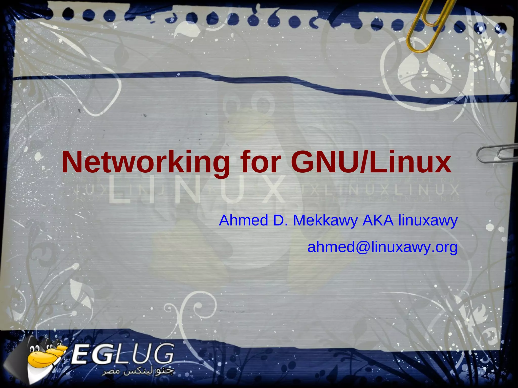 Networking in Gnu/Linux | PPT