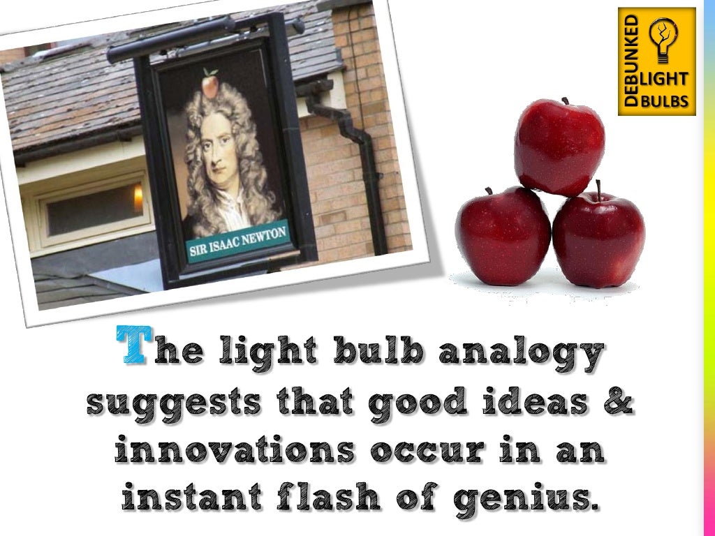 The light bulb analogy suggests The light bulb analogy suggests