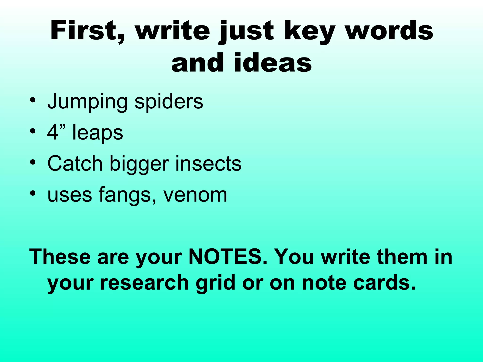 Paraphrasing/Note Taking for Research | PPT