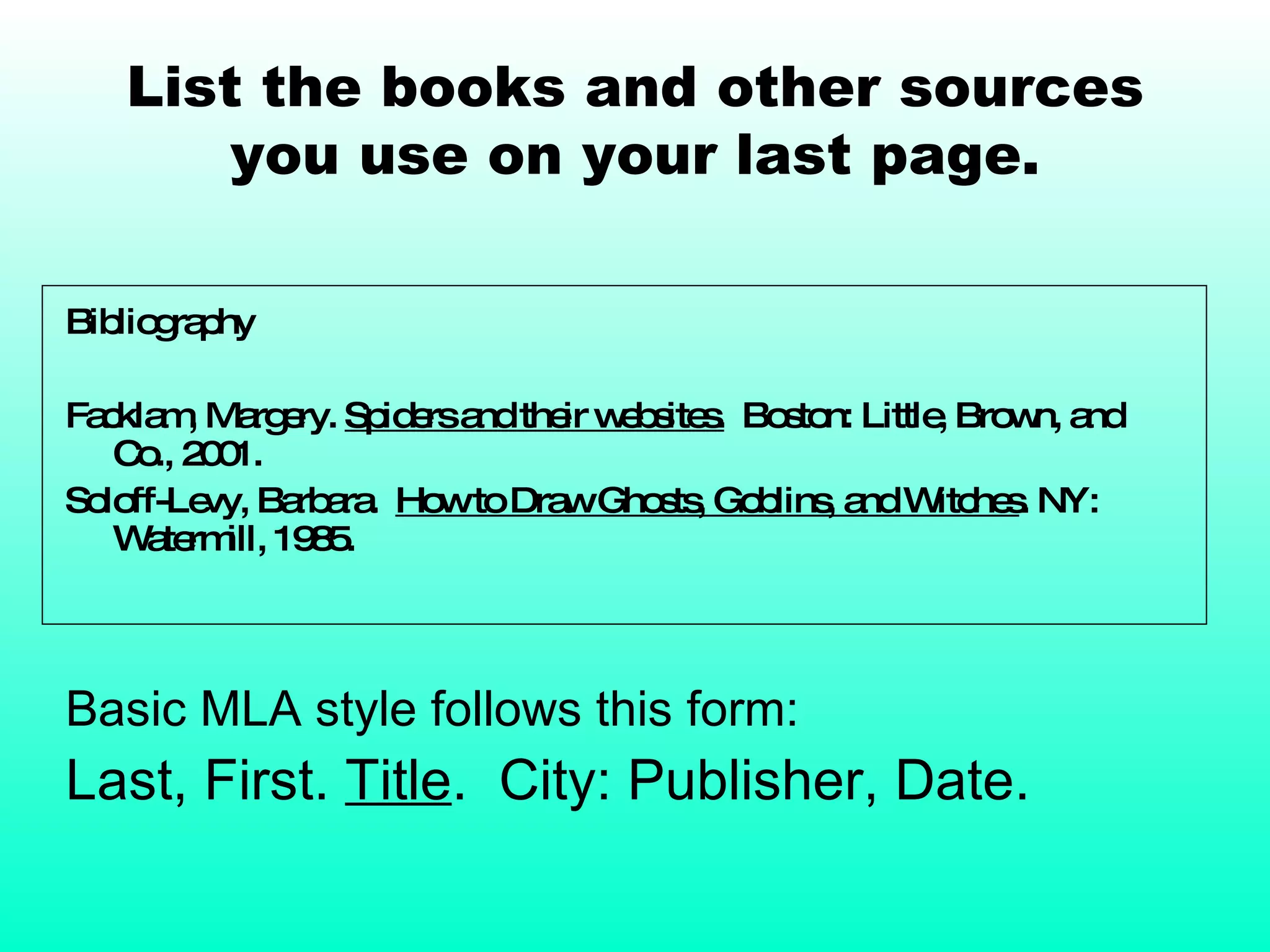 Paraphrasing/Note Taking for Research | PPT