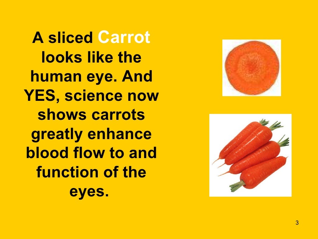 Of Good Foods, Body Parts And Good Health