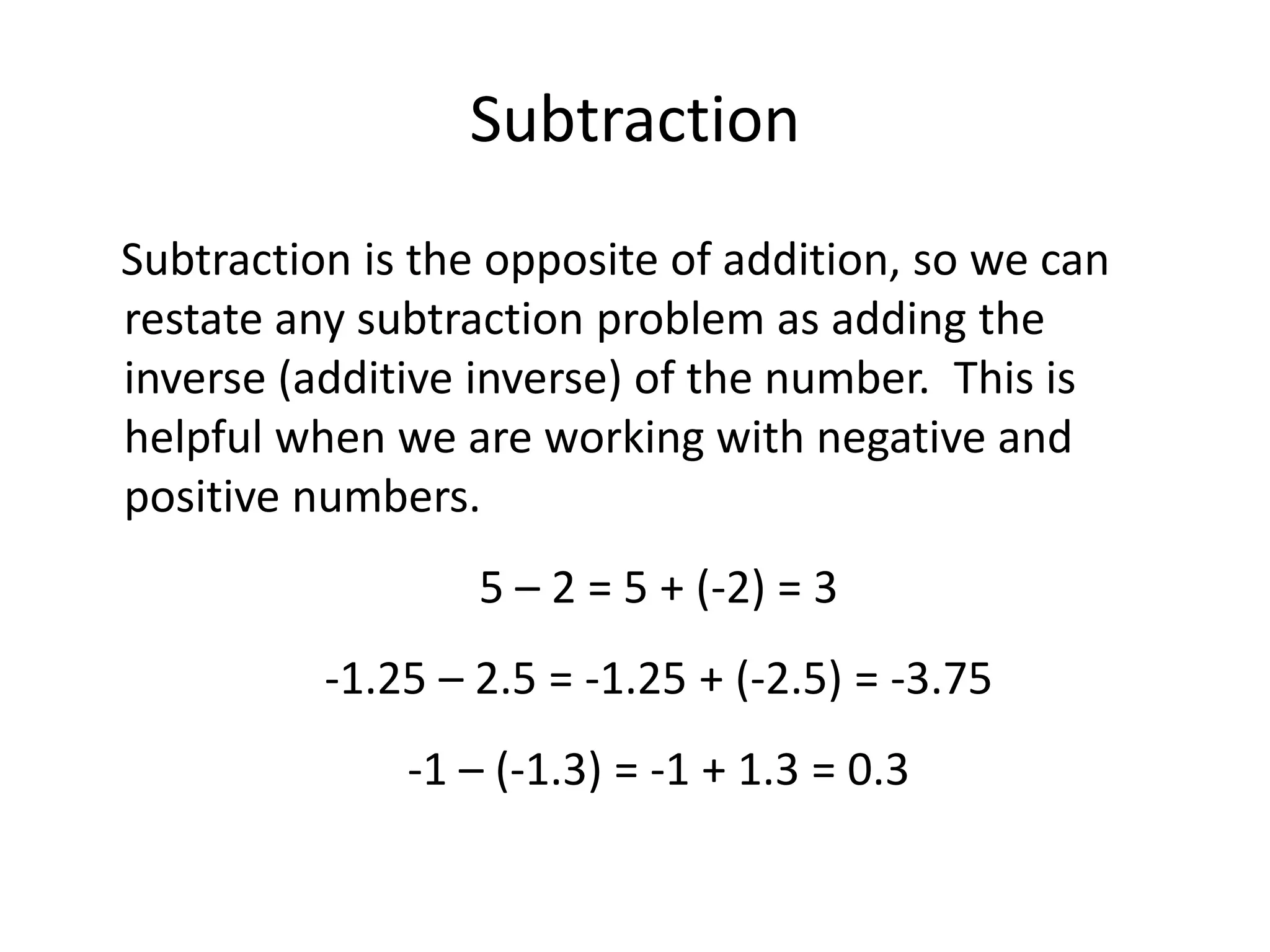 Operations on Real Numbers | PPTX