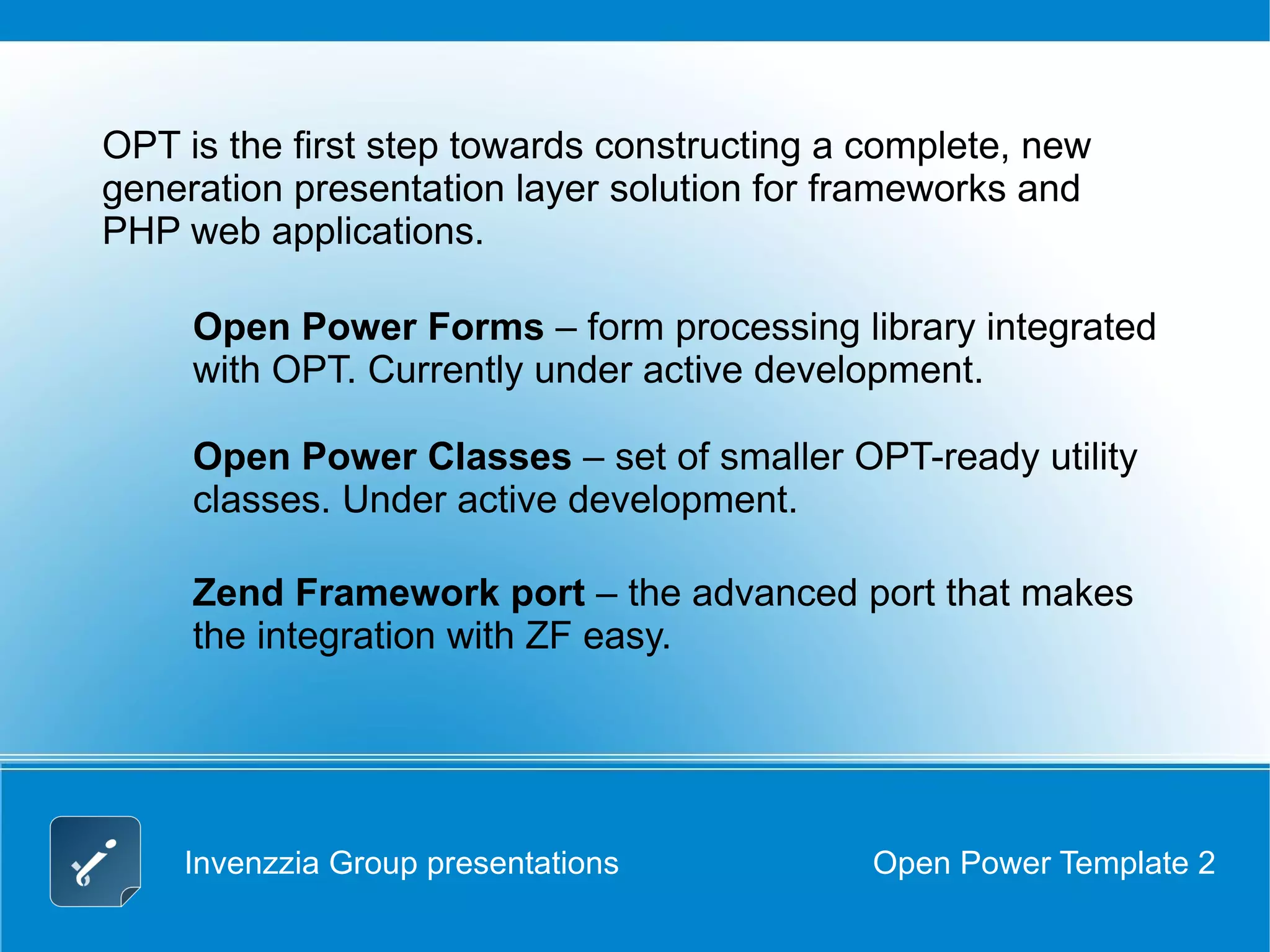 Open Power Template 2 presentation | ODP