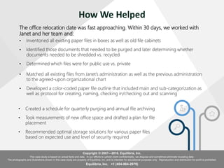 Paper Records Management Case Study - Small Business | PPTX