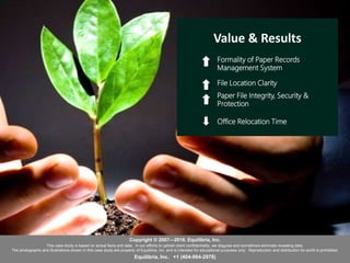 Paper Records Management Case Study - Small Business | PPTX