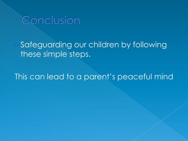 Safeguarding Our Children | PPT