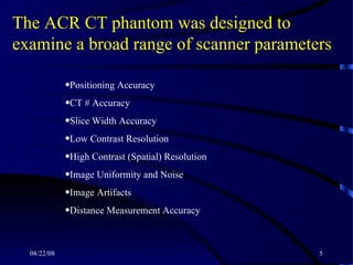 Qaulity Control of CT | PPT