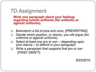 Persuasive Writing I | PPTX