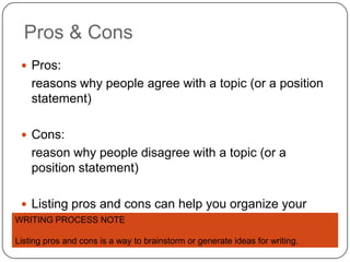 Persuasive Writing I | PPTX