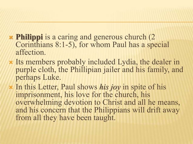Epistle of Paul to the Philippians | PPTX