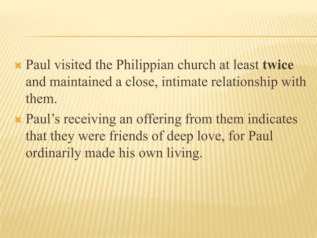 Epistle Of Paul To The Philippians Pptx