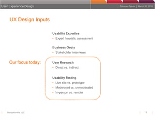 User Research & Usability Testing - NavigationArts | PPT