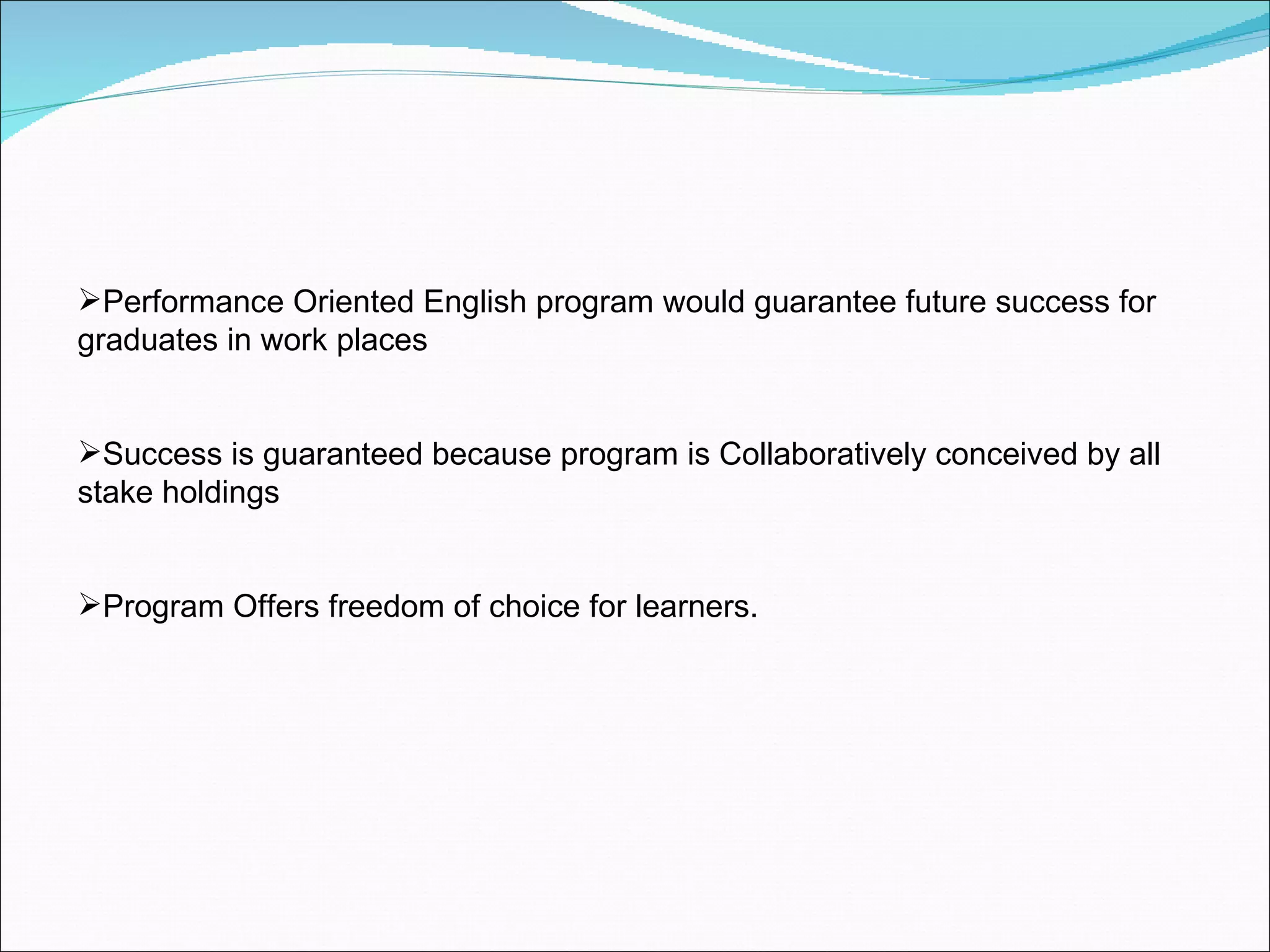 English for the Work Place: Giving Students language the Future | PPT