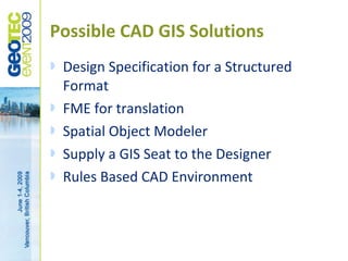 CAD GIS Integration Workshop | PPT