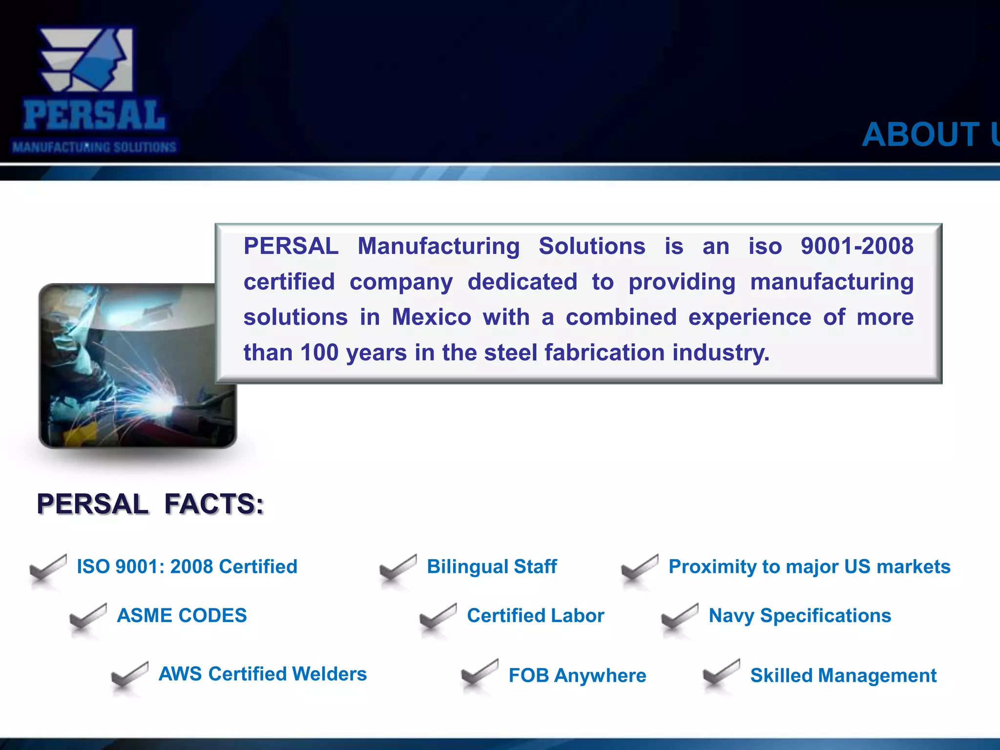 Persal Manufacturing Solutions | PPT