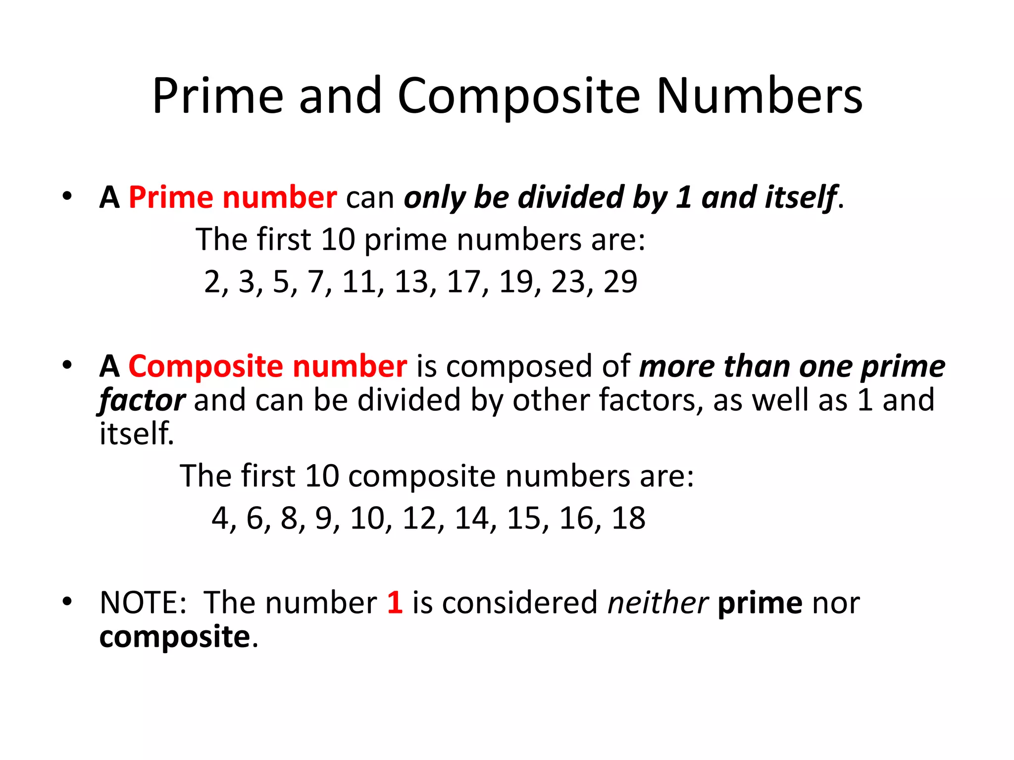 Prime Factorization & Fractions | PPTX