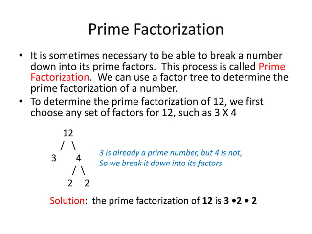 Prime Factorization & Fractions