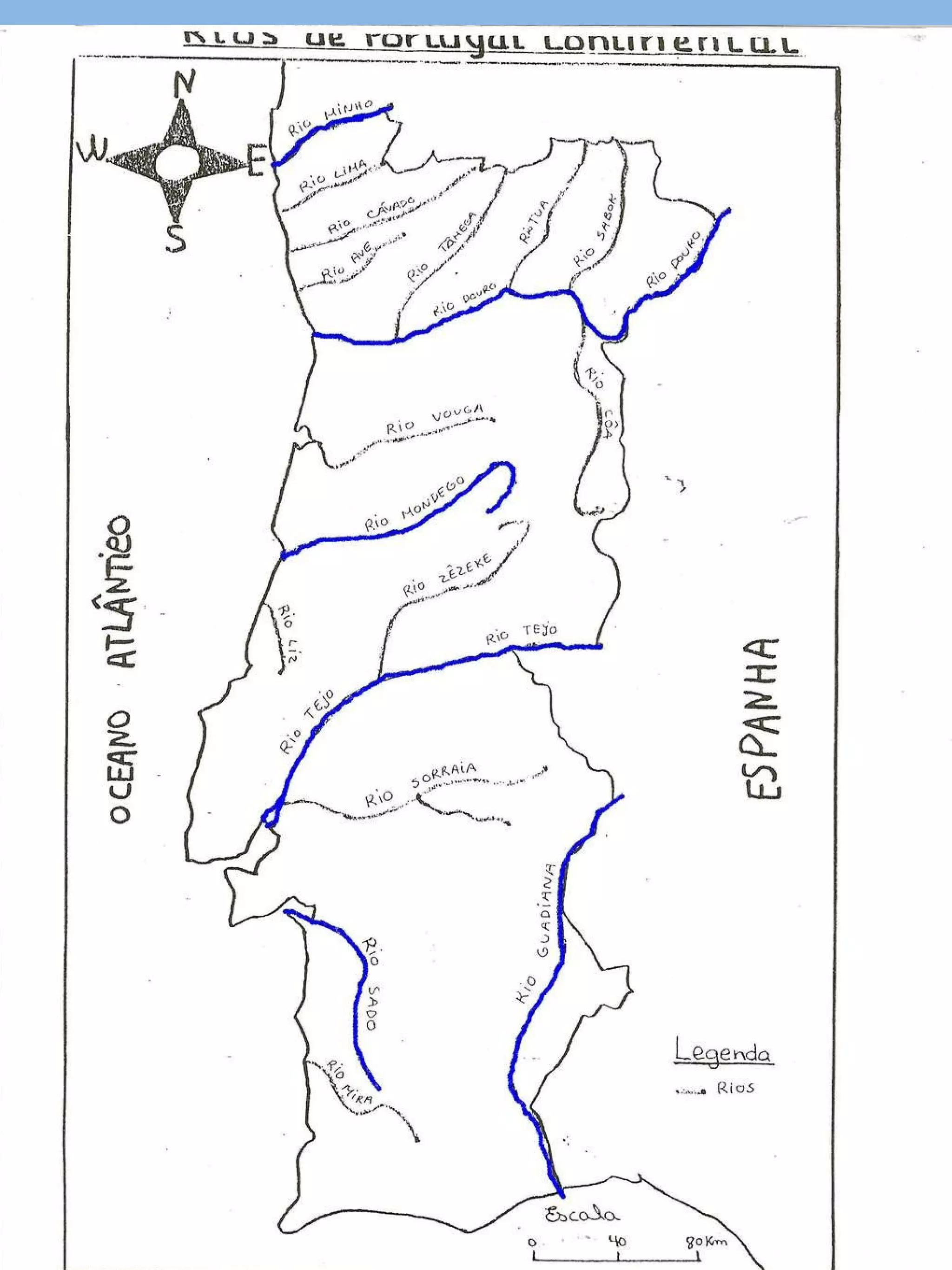 C:\Fakepath\Principais Rios De Portugal Continental | PDF