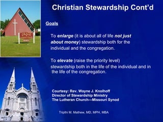 Overview of Stewardship Ministry | PPT
