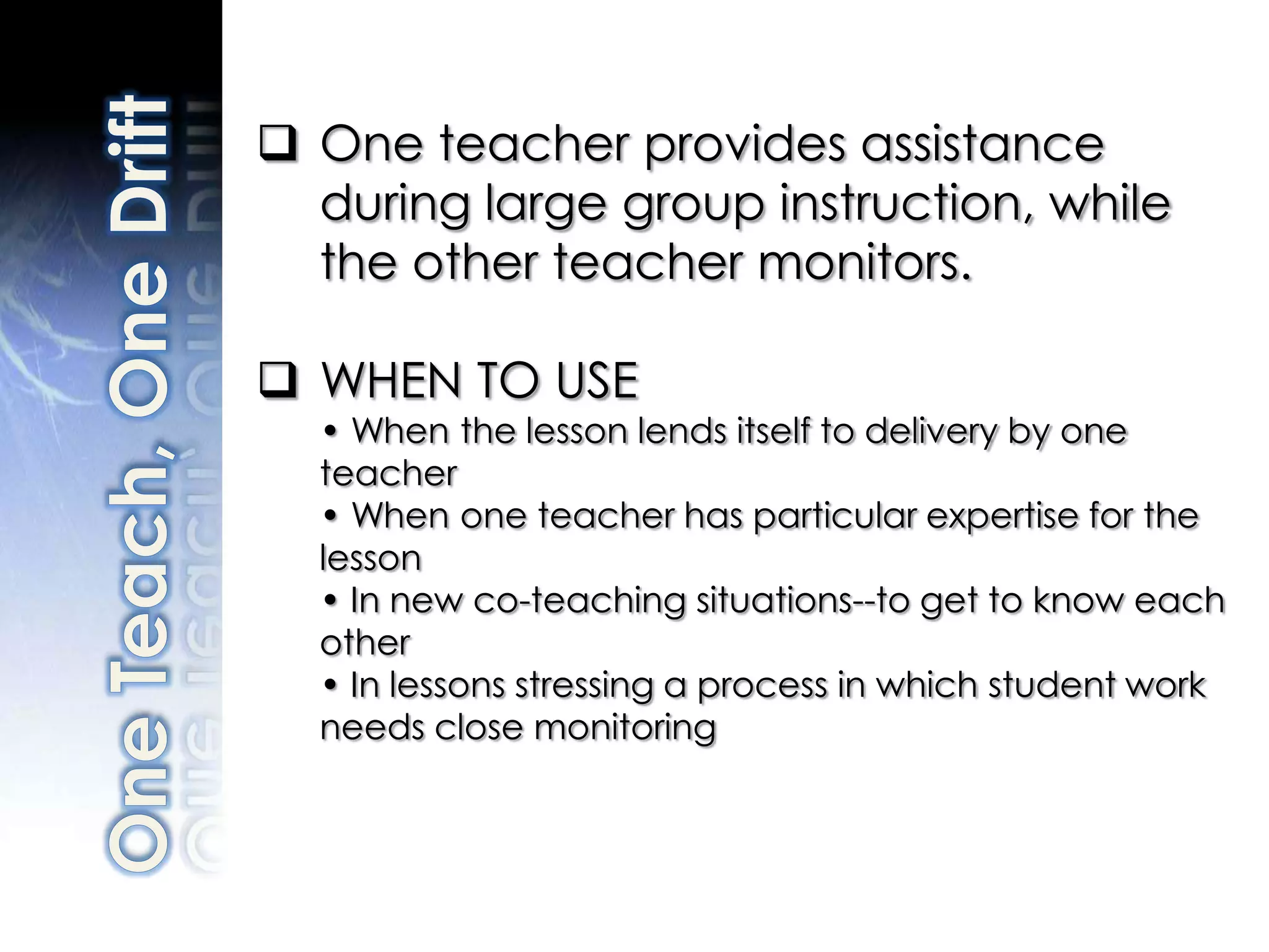 Co-Teaching: Six Models for Teacher Success | PPTX