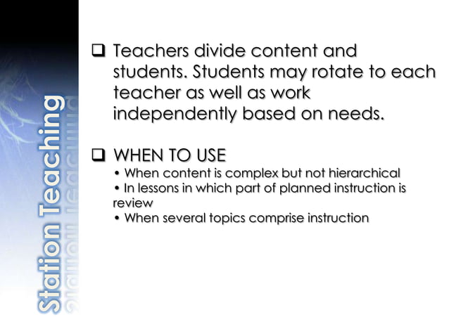 Co-Teaching: Six Models for Teacher Success | PPTX