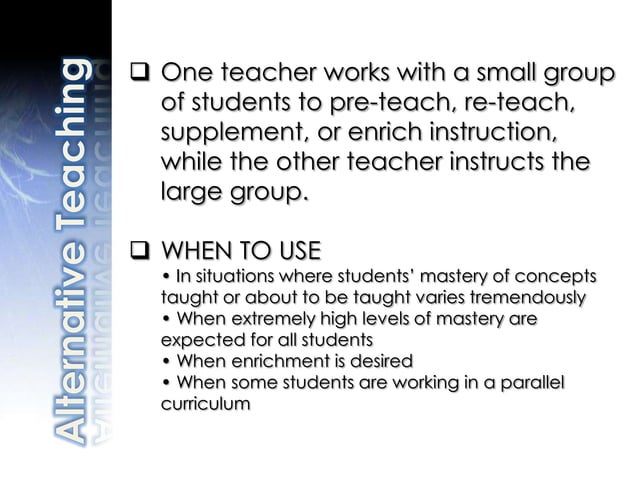 Co-Teaching: Six Models for Teacher Success