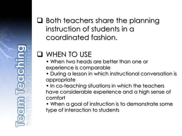 Co-Teaching: Six Models for Teacher Success