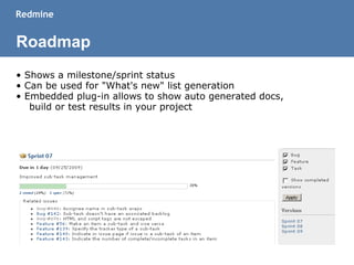 RubyBarCamp Kiev 2009: Redmine | PPT