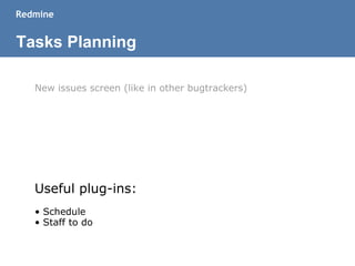 RubyBarCamp Kiev 2009: Redmine | PPT