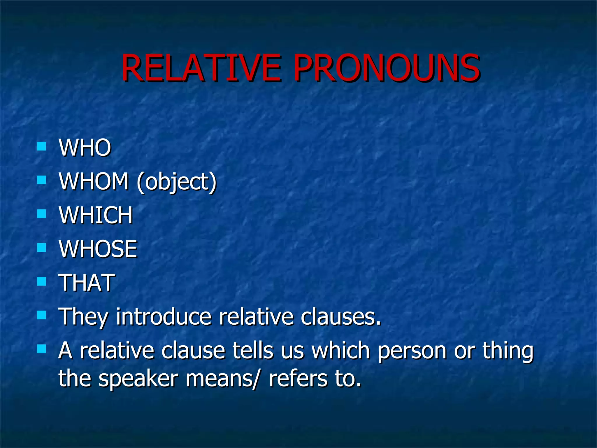 RELATIVE CLAUSES | PPT | Reptiles | Pets