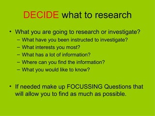 Introducing Research Skills | PPT