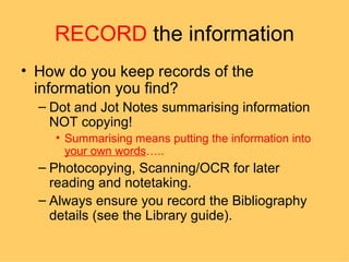 Introducing Research Skills | PPT