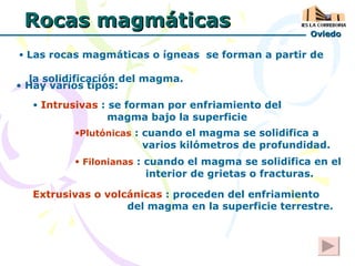 Rocas magmáticas y metamórficas | PPT