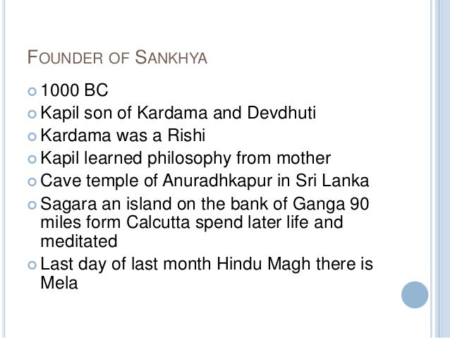 Samkhya philosophy
