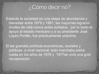 El sexenio de José López Portillo | PPTX