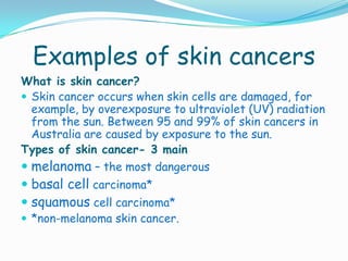 C:\Fakepath\Skin Cancer | PPTX | Skin and Dermatology | Diseases and ...