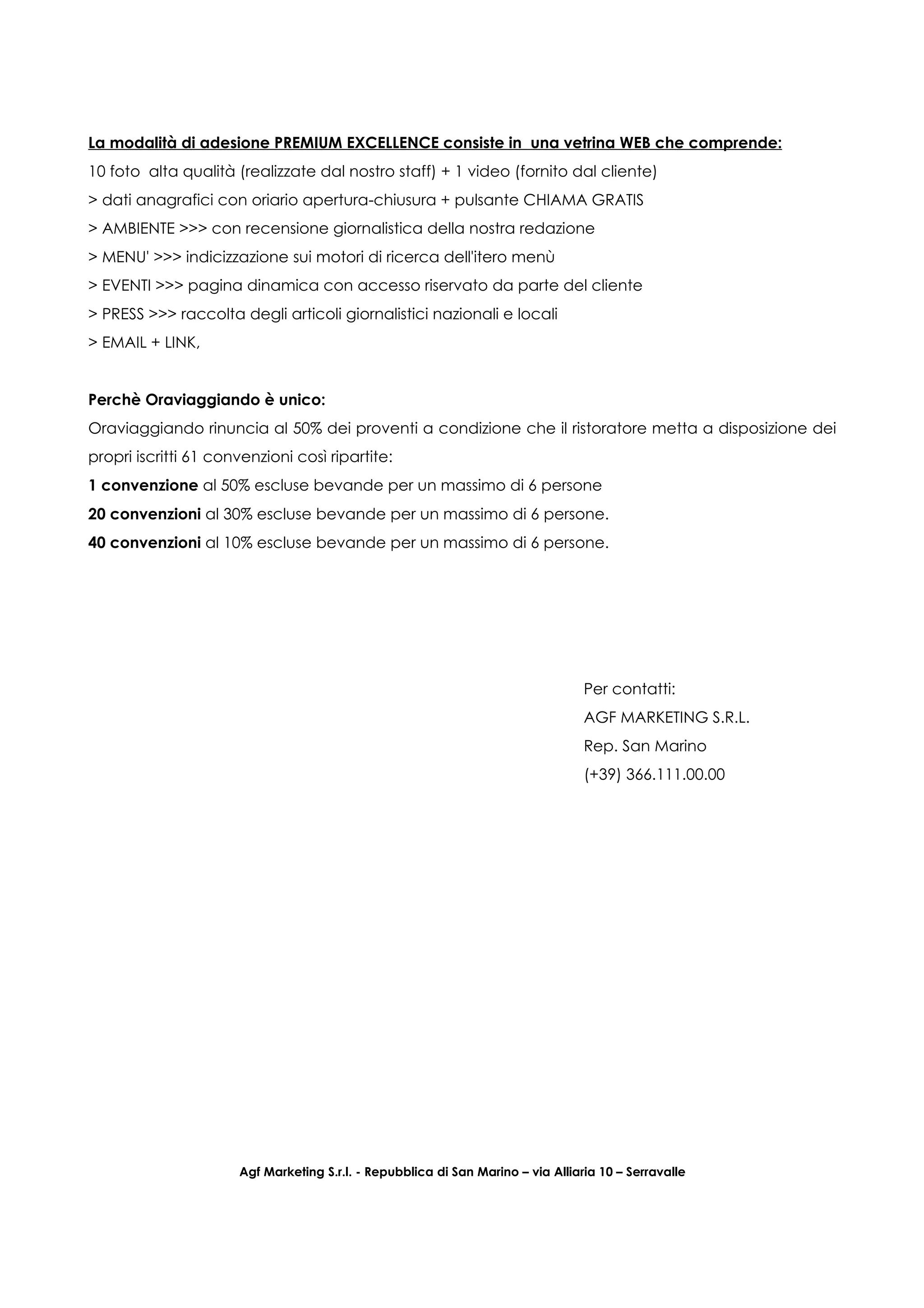 PRESENTAZIONE OV RISTORANTI | DOC