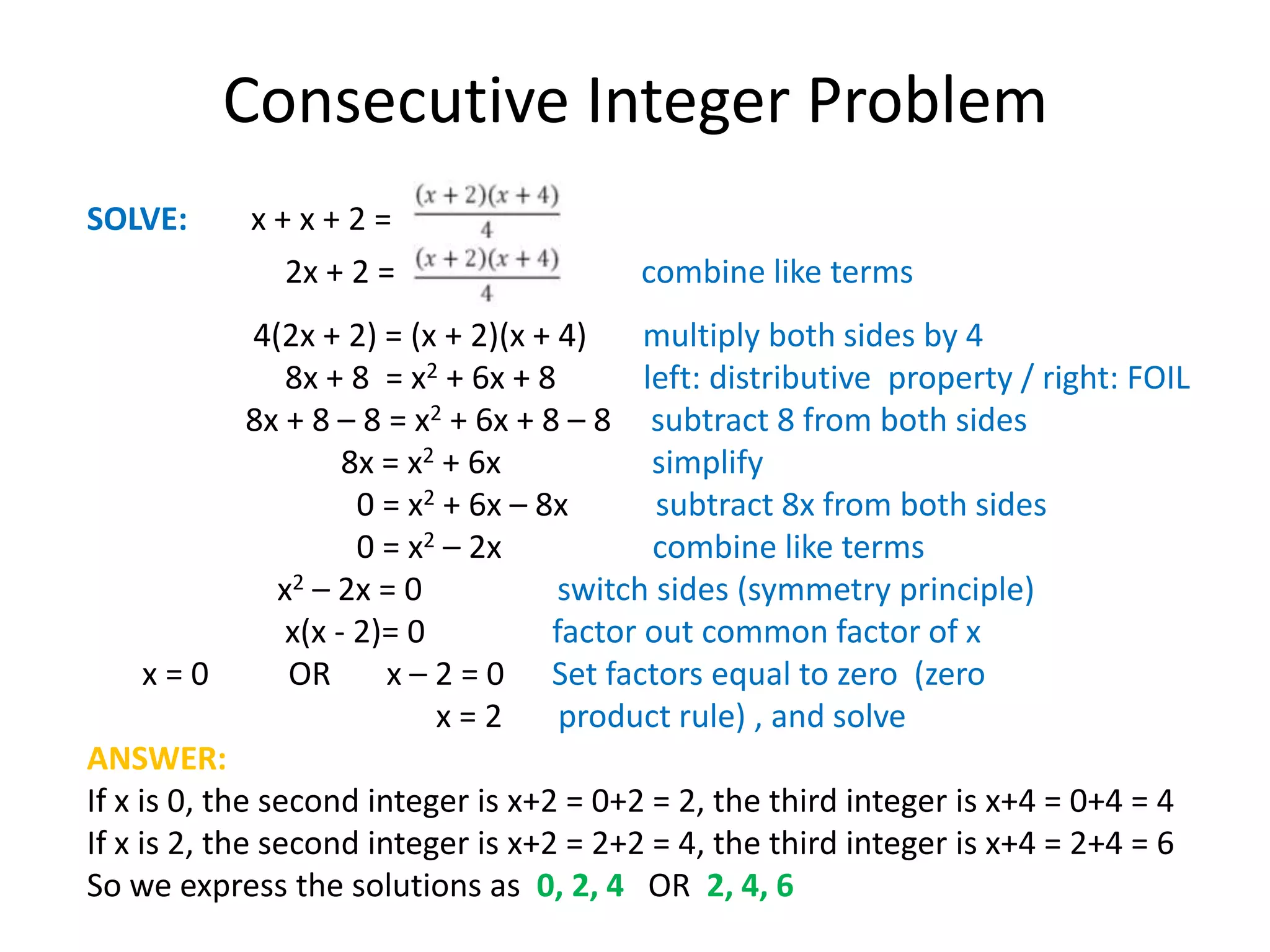 Solving Quadratic Equations by Factoring | PPTX