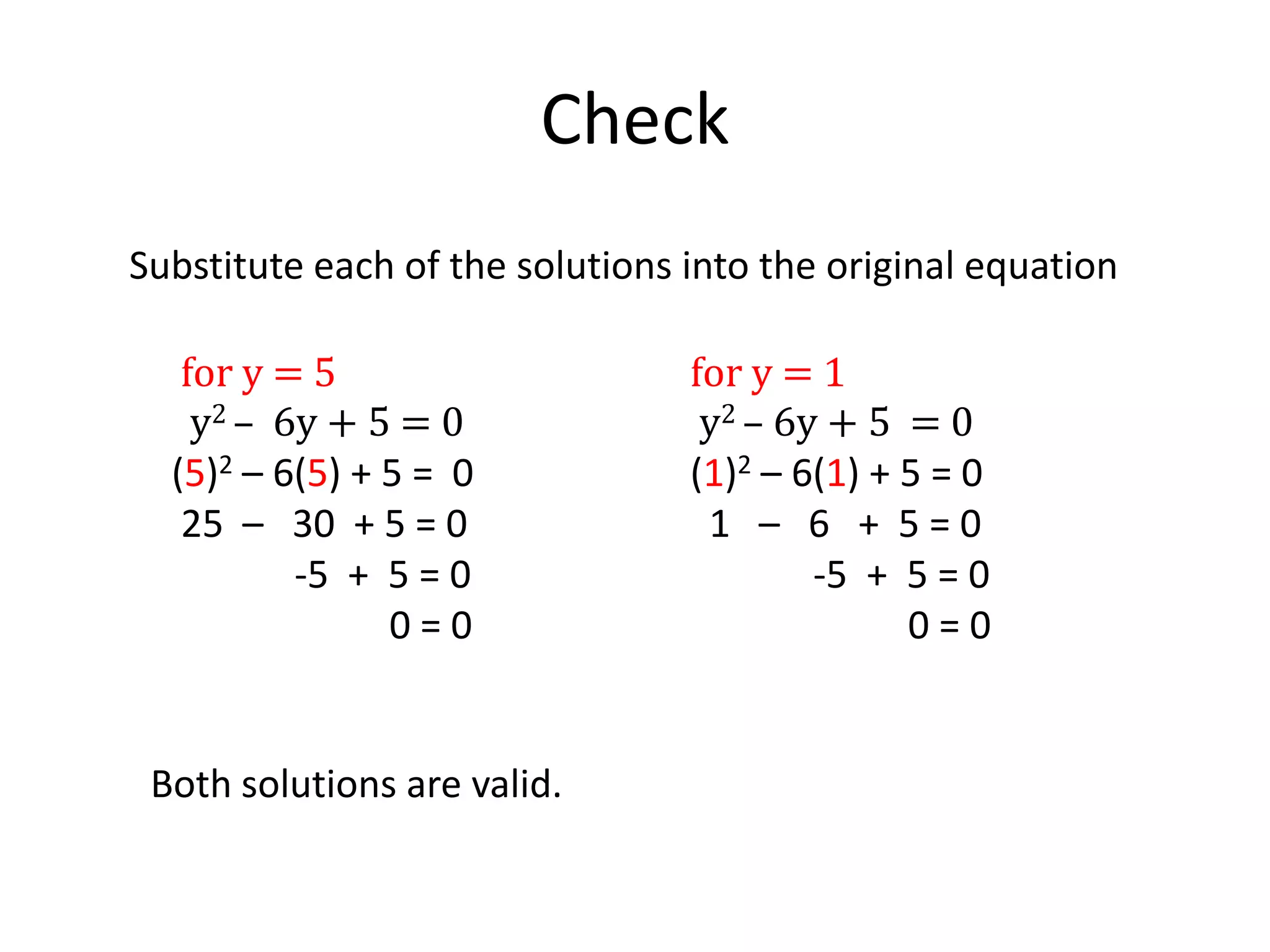 Solving Quadratic Equations by Factoring | PPTX