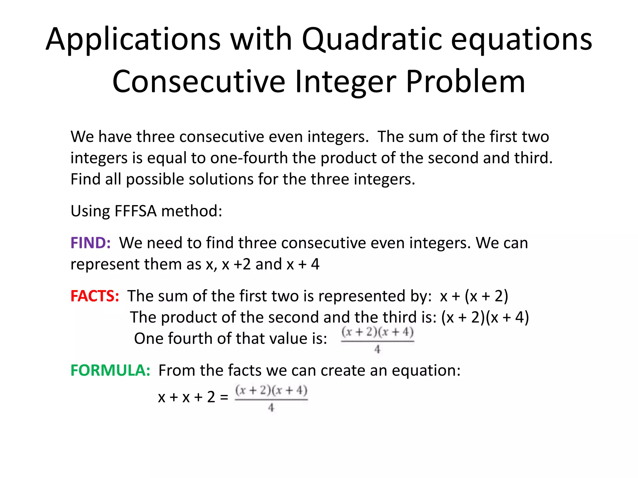 Solving Quadratic Equations by Factoring | PPTX