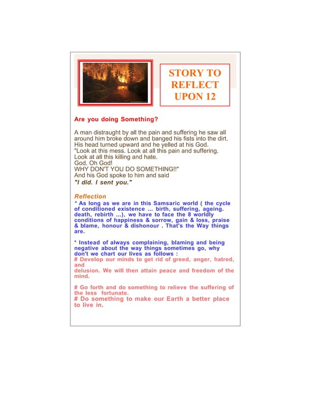 Story To Reflect Upon 11, 12 | PDF