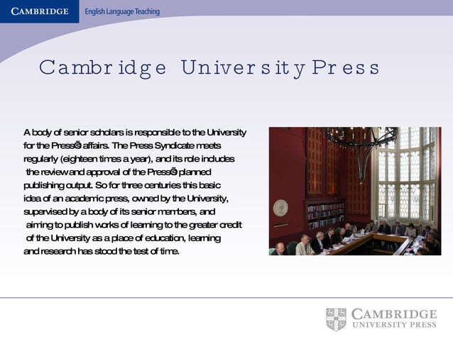 Cambridge University Press ELT Publications | PPT