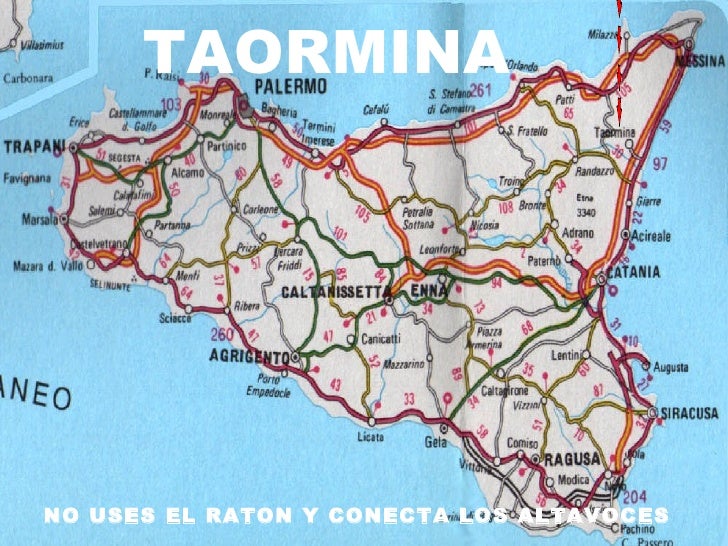 Taormina Sicily Carte