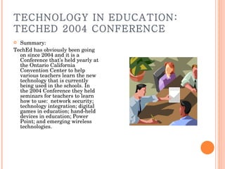 Technology in Education | PPT