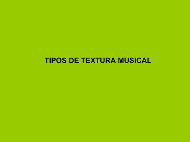 Textura musical | PPT