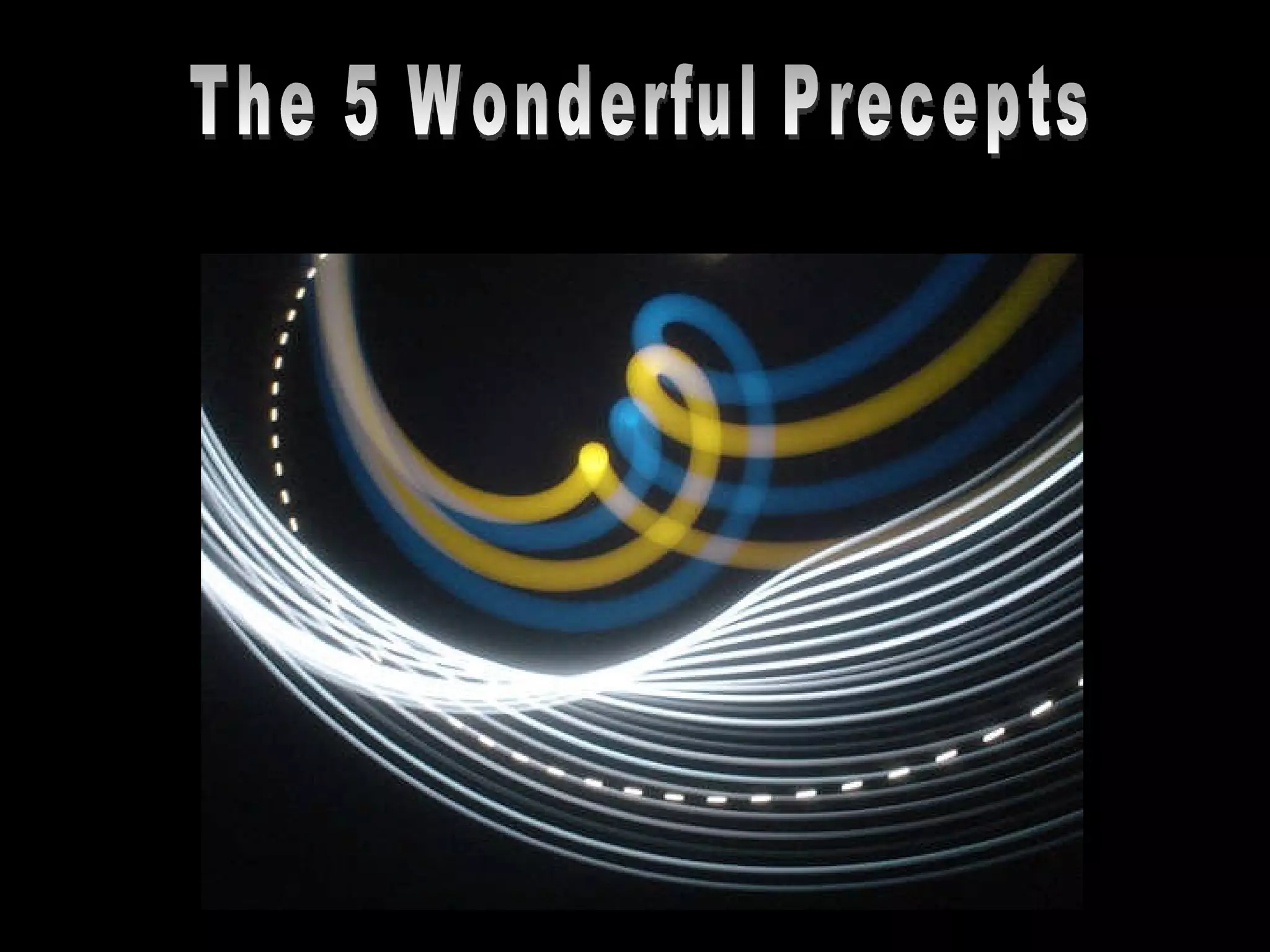The 5 Wonderful Precepts | PPT