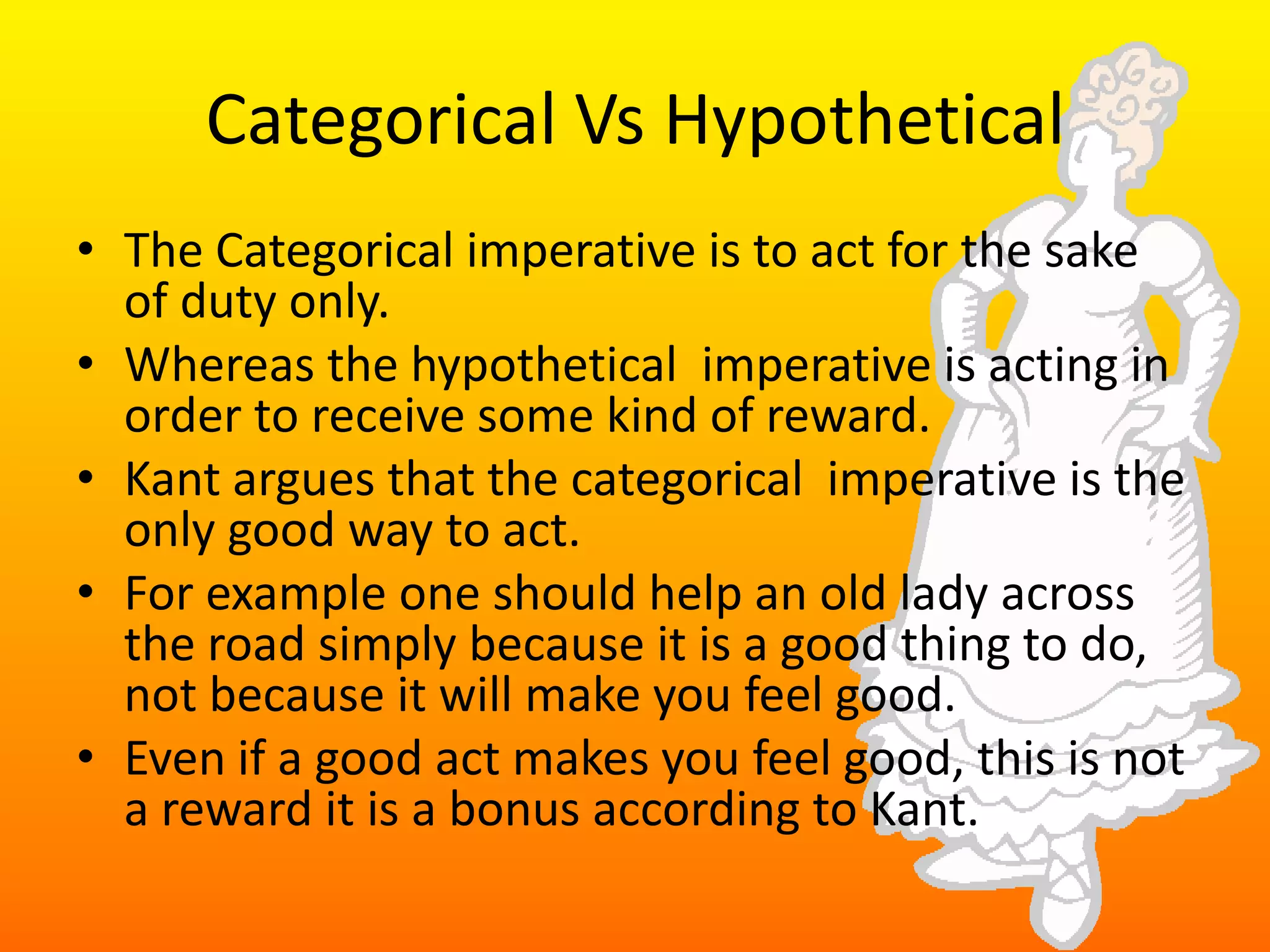 Kant - Explain Categorical Imperative | PPTX