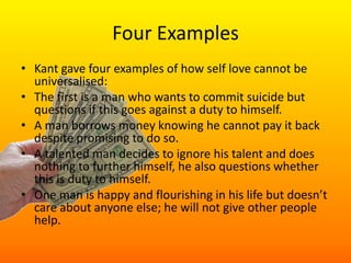 Kant - Explain Categorical Imperative | PPTX